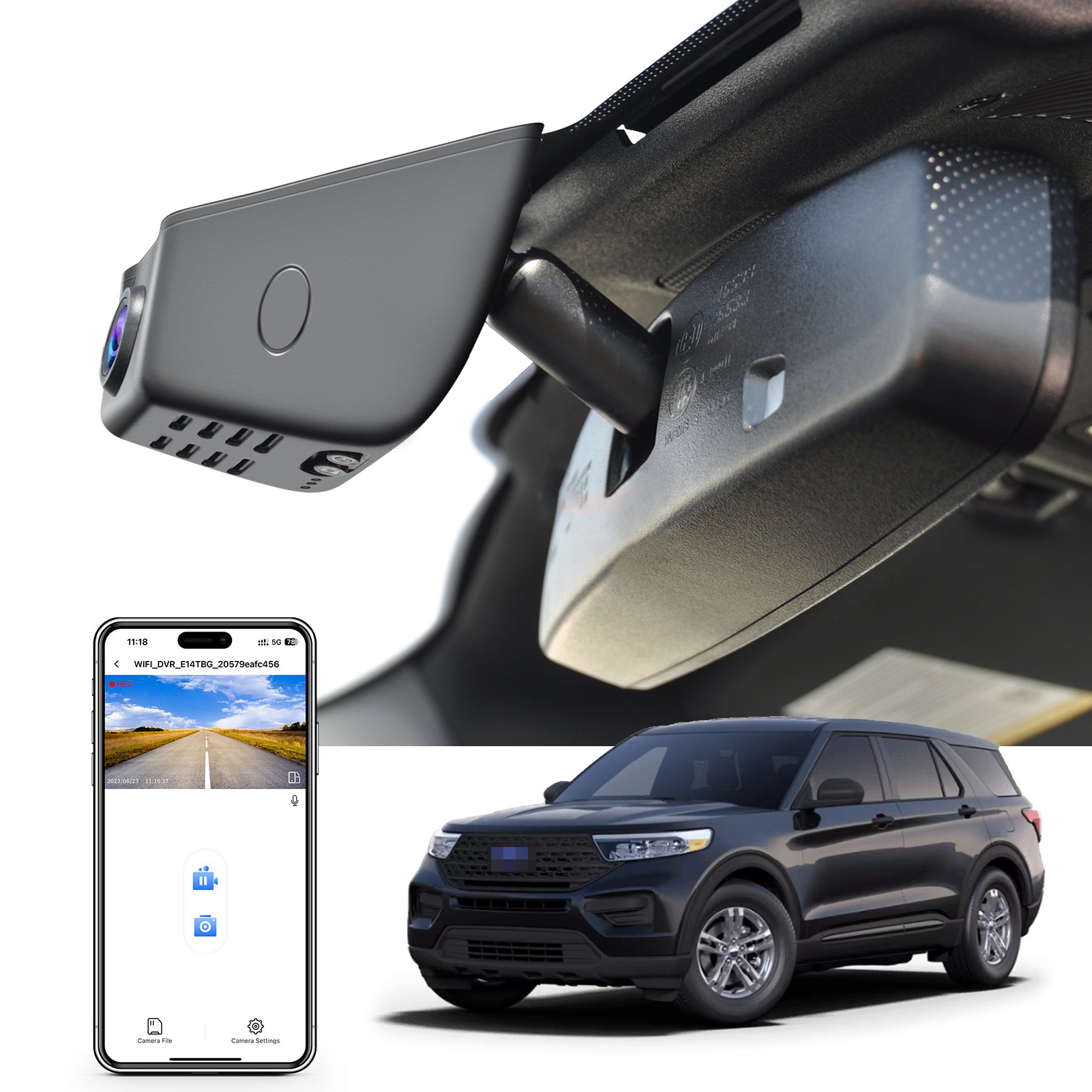 Mangoal tech dash cam for Ford Explorer-Unmatched Security and Clarity