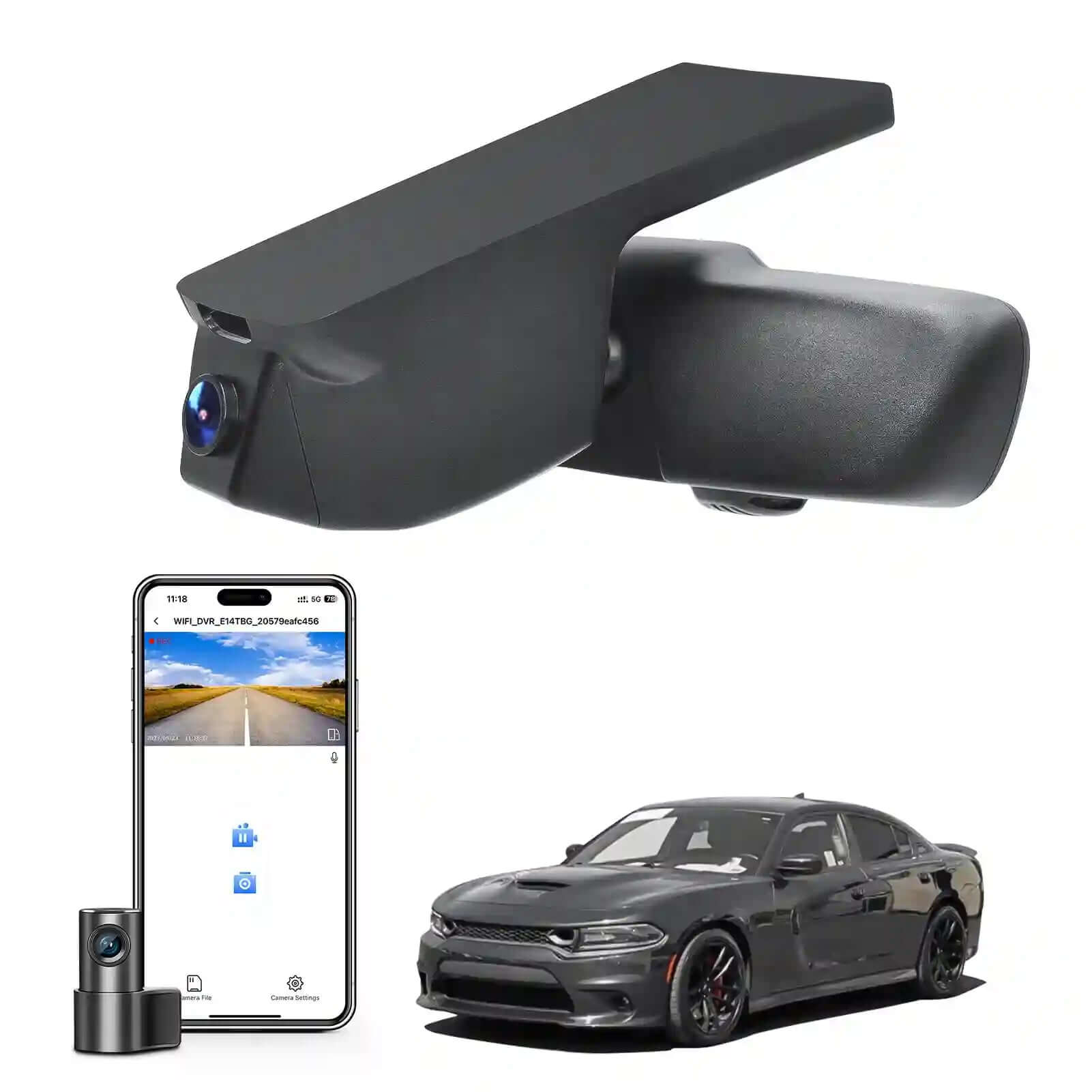 Mangoal Tech Dash Cam for 2015 Dodge Charger - Ultimate Road Safety