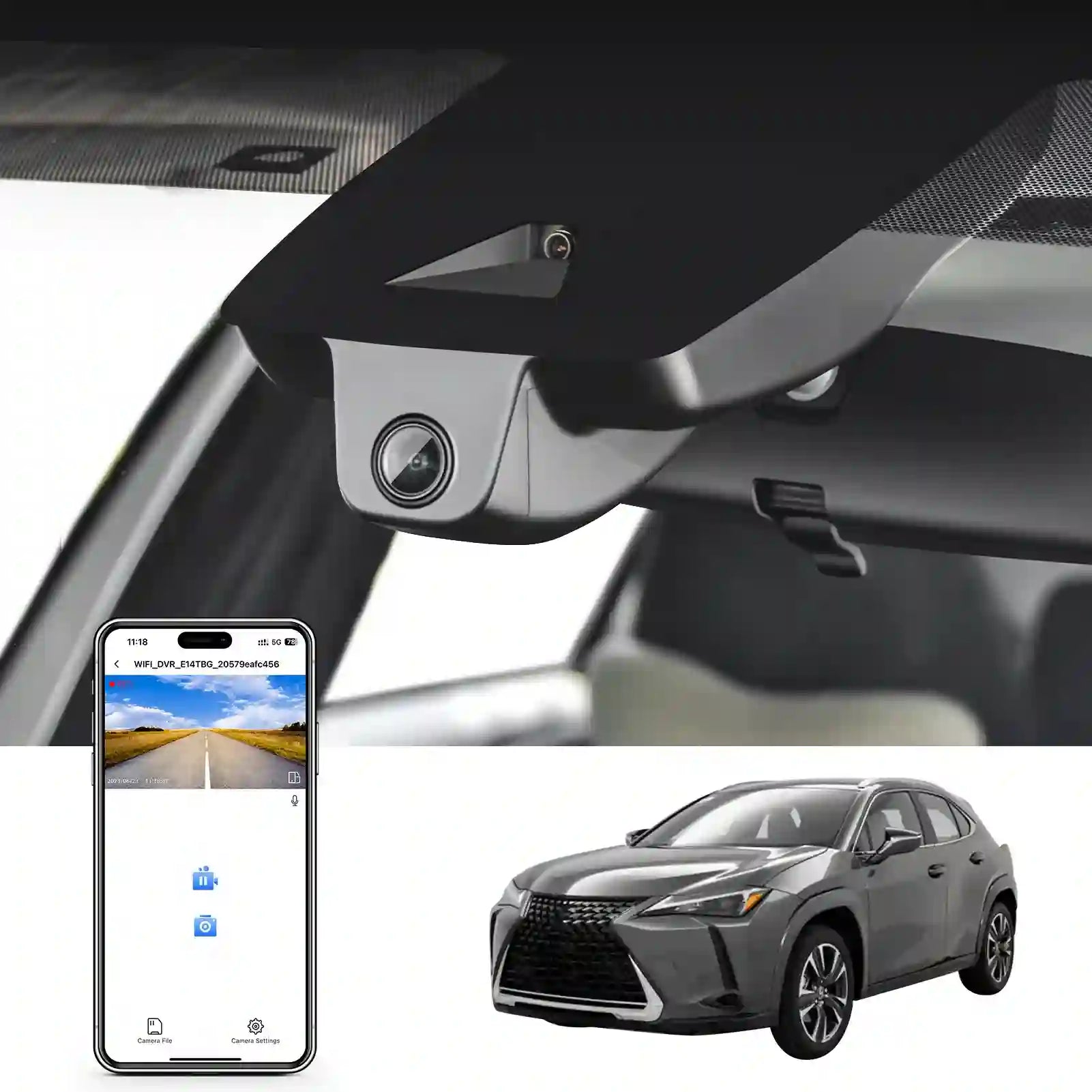 Mangoal 4K Dash Cam for Lexus UX (2019-2024) - Model B